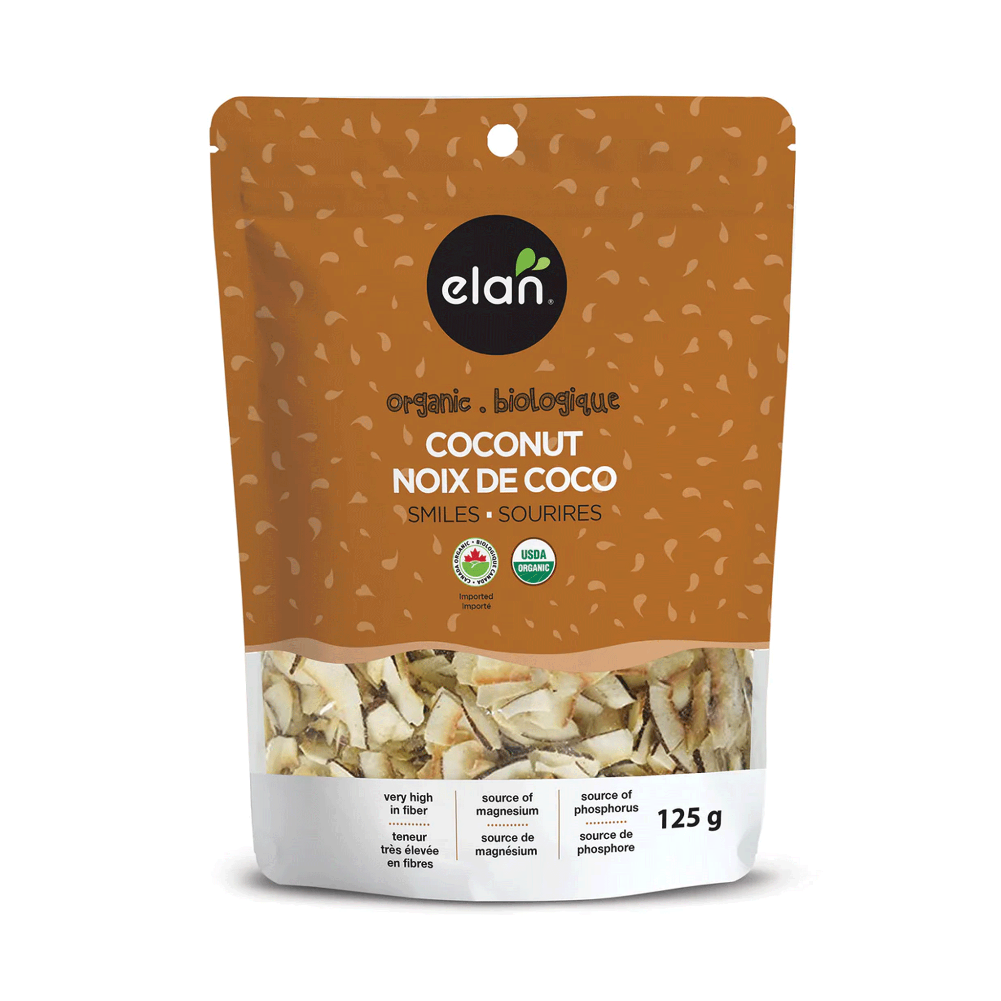 Elan Organic Coconut Smiles, 125g – Rise Market