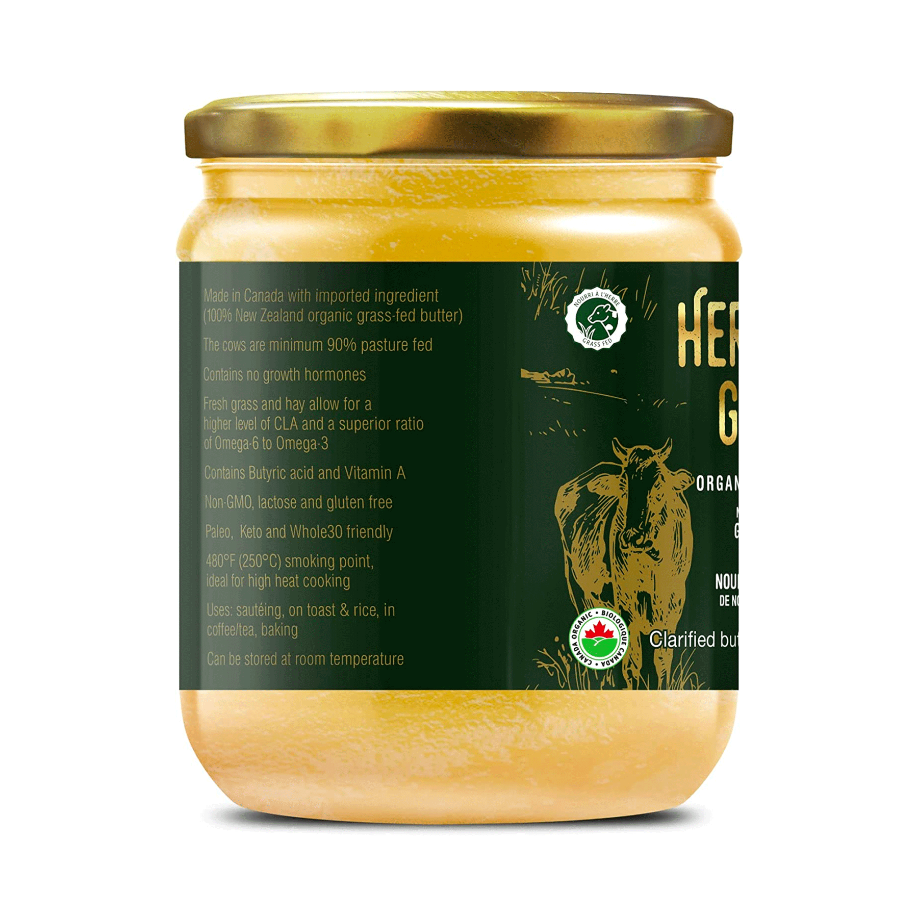 Heritage Ghee - Organic New Zealand Grass Fed Ghee, 200g – Rise Market