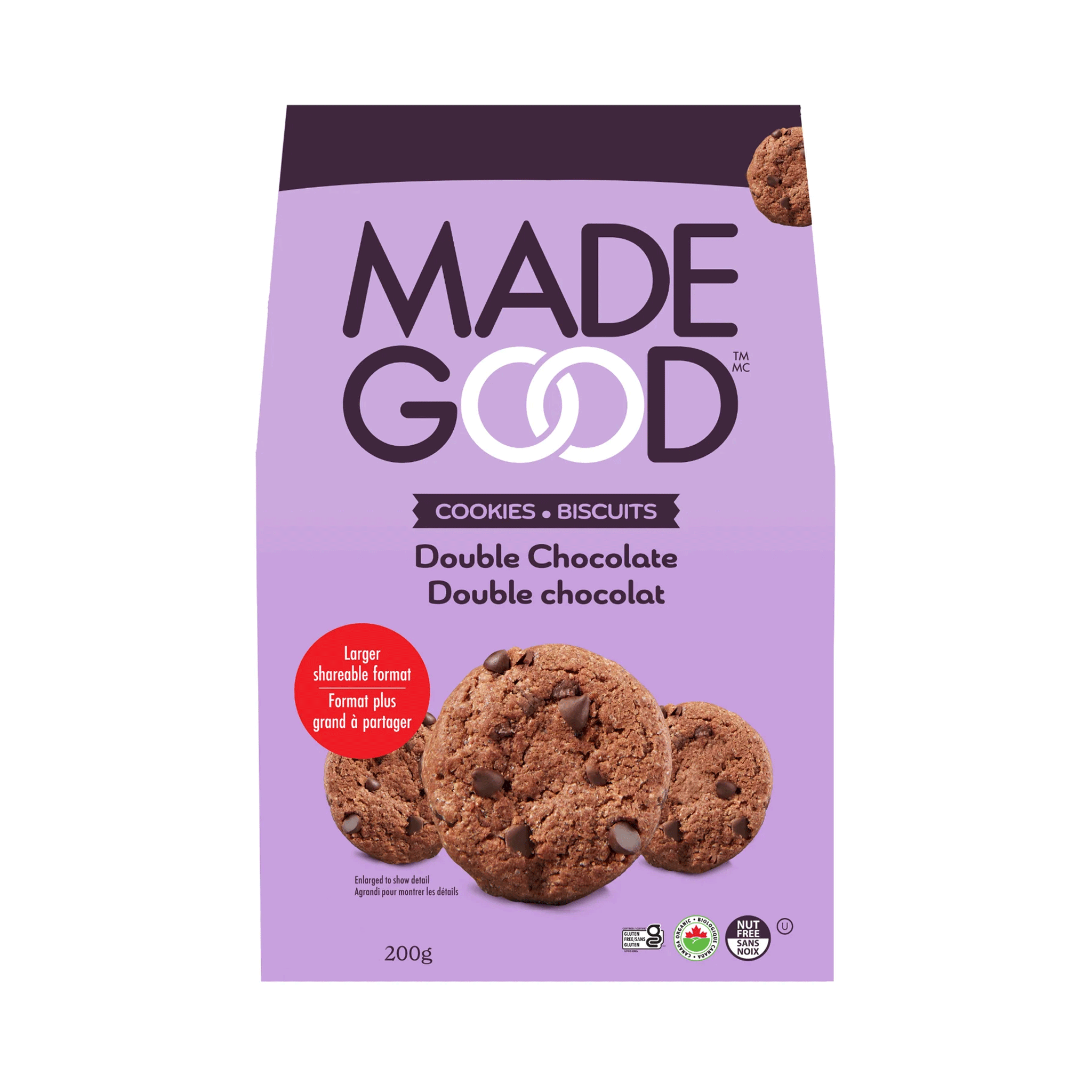 Made Good Organic Double Chocolate Crunchy Cookies, 200g – Rise Market