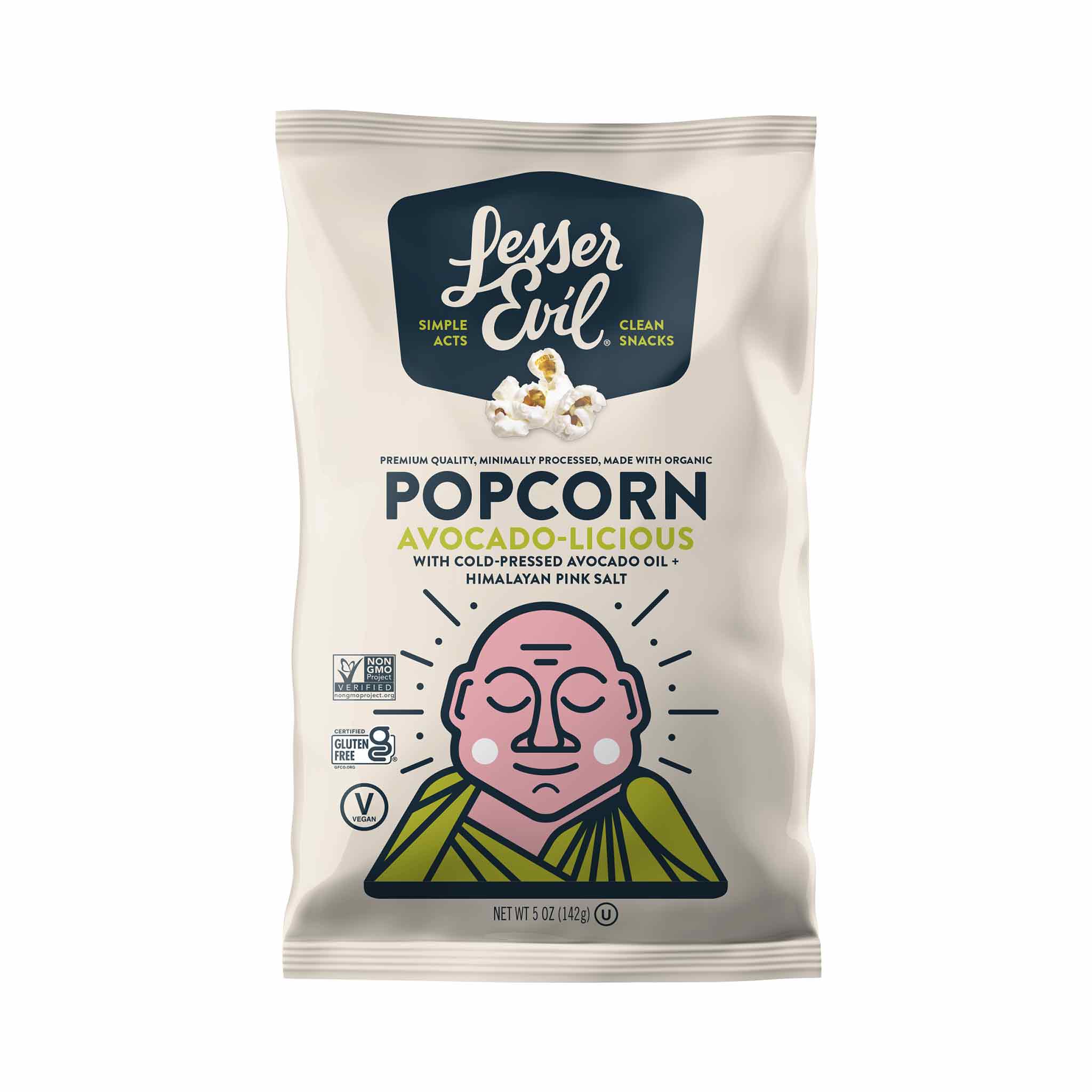 Lesser Evil Avocado-licious Organic Popcorn, 142g – Rise Market