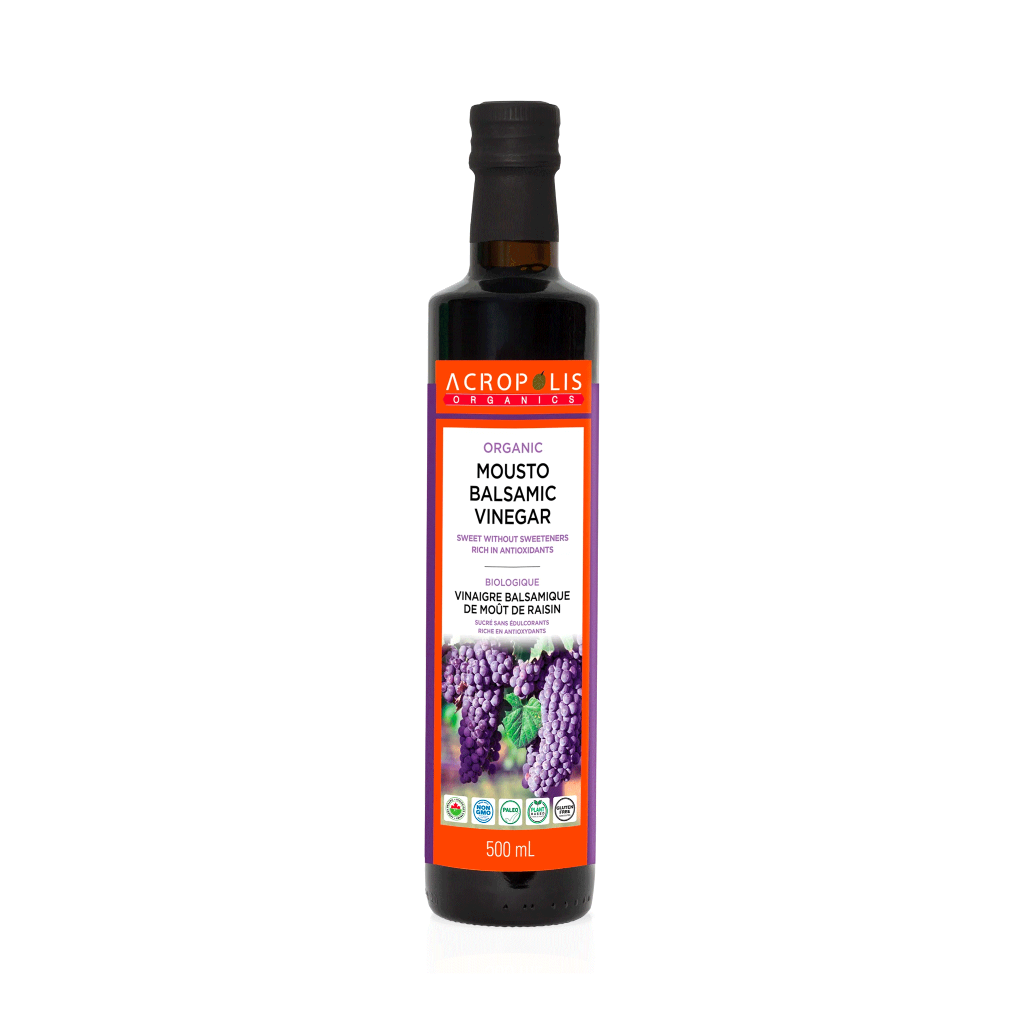 Acropolis Organics Mousto Balsamic Vinegar, 500ml – Rise Market
