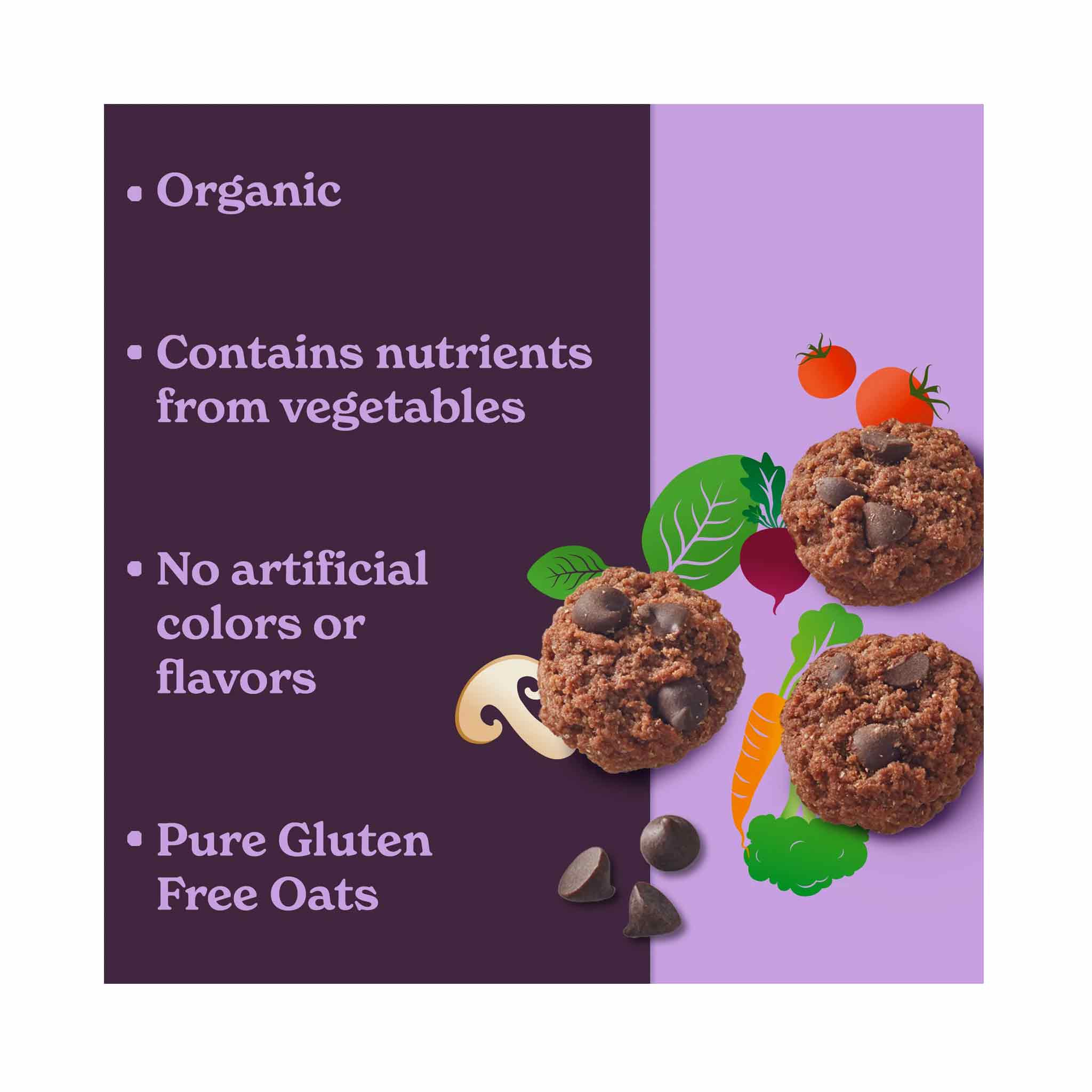 Made Good Organic Double Chocolate Soft Baked Mini Cookies, 5x24g Pack ...